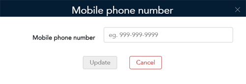 Update your user account