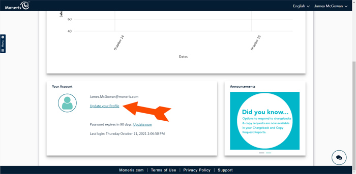 Update your user account
