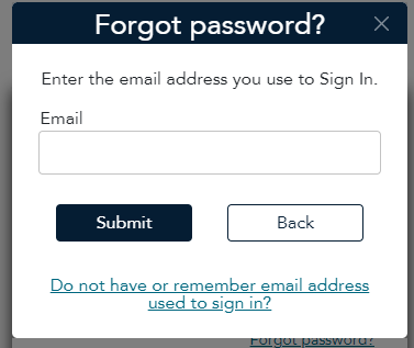 Reset your password
