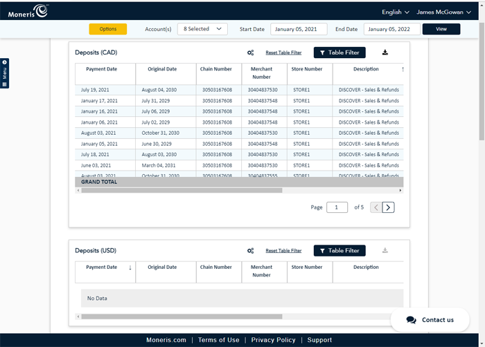 Bank Reconciliation report